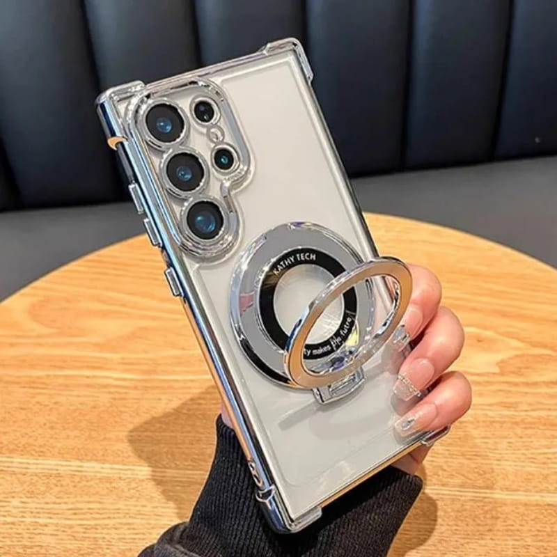 Funda de Teléfono Anticaída con Soporte de Anillo Invisible para Samsu ...